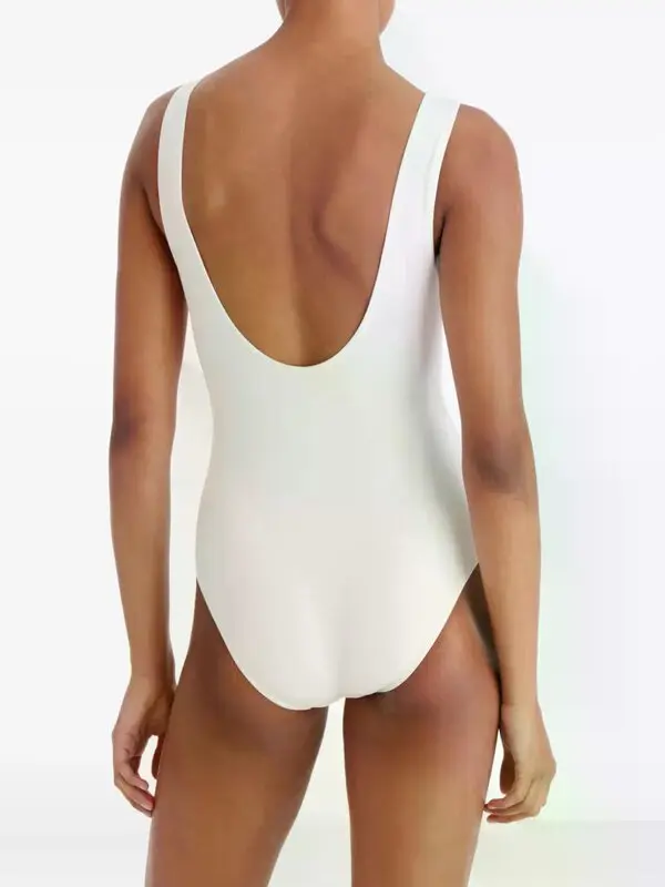 ERES Icône Ribbed Snap-detail Swimsuit - White