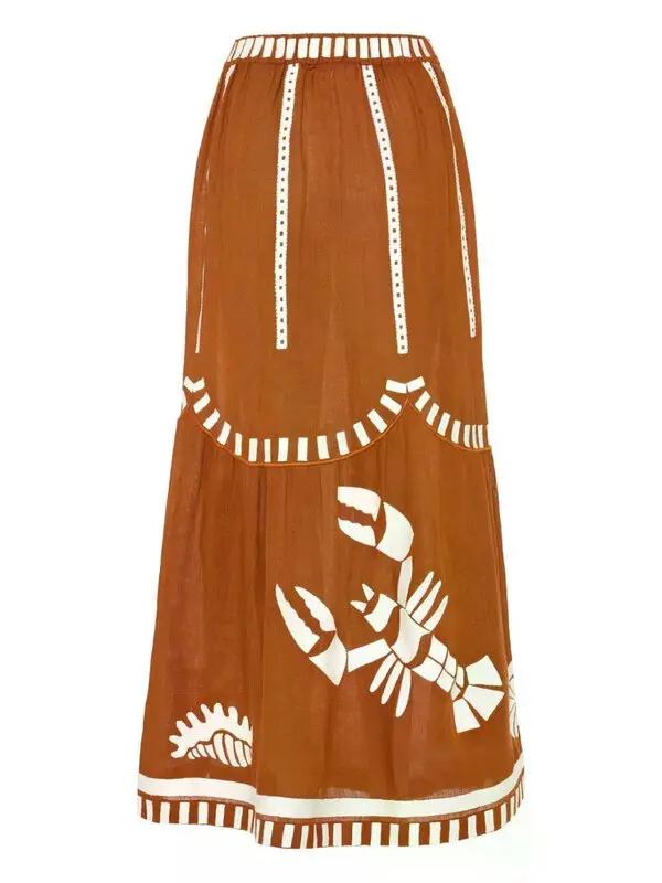 ERES Starfish Maxi Skirt - Brown
