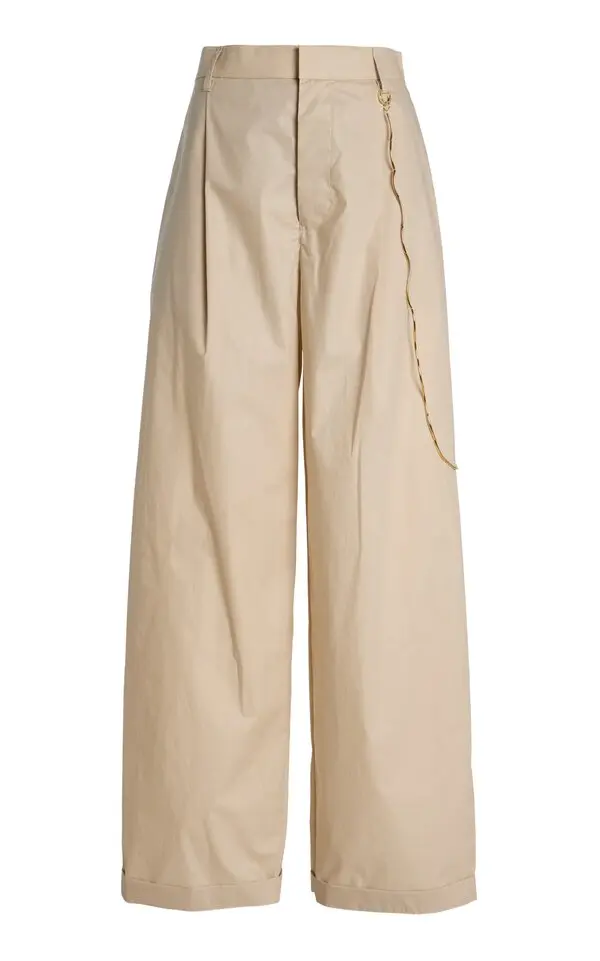 DARKPARK Danielle Wide-leg Trousers - Neutral
