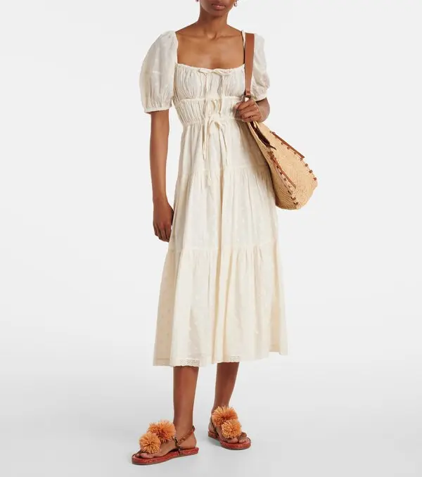 Ulla Johnson Ingrid Leather-trimmed Espadrilles