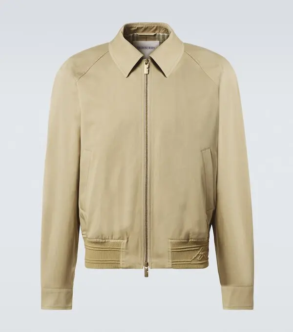 Burberry Cotton Twill Blouson - Beige