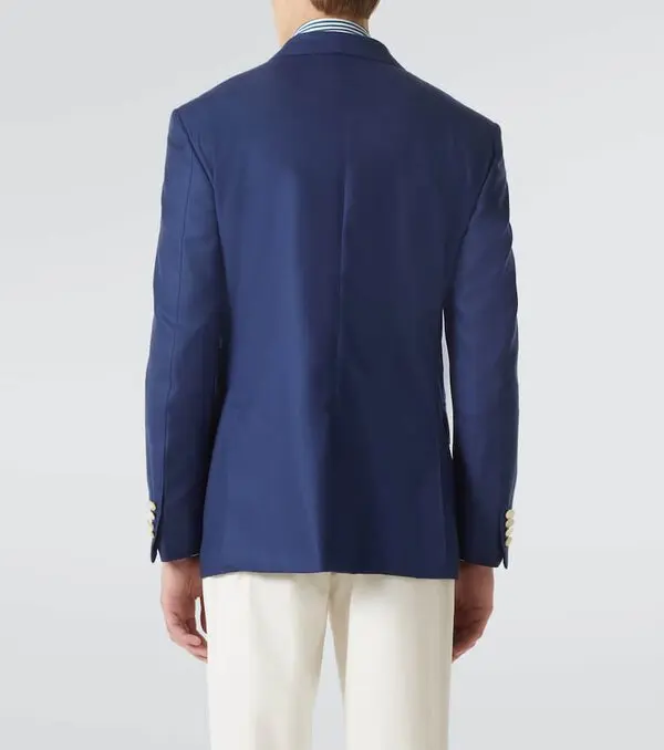 Dunhill Double-breasted Cashmere Blazer