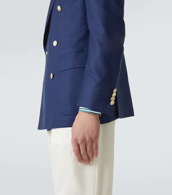 Dunhill Double-breasted Cashmere Blazer