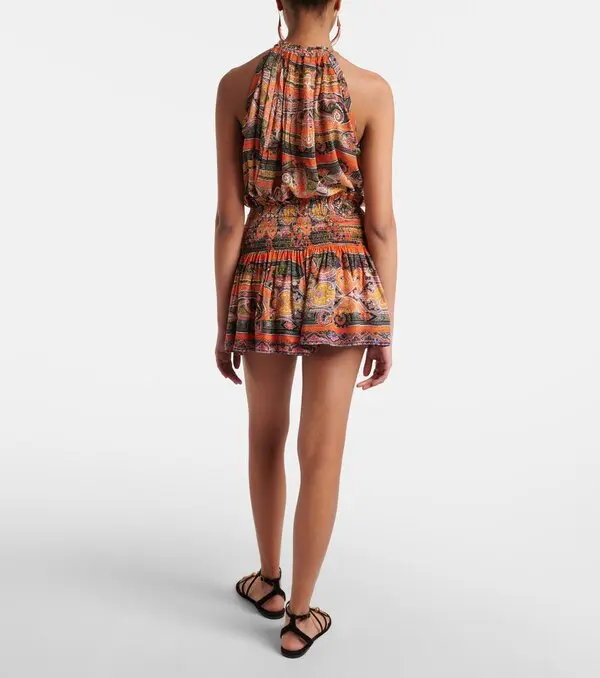 Isabel Marant Étoile Maelly Paisley Silk Voile Wide-leg Shorts - Multicoloured