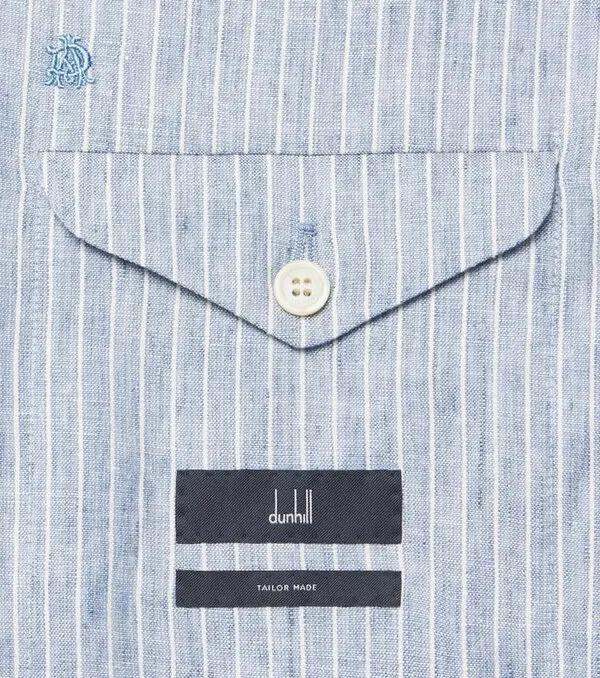 Dunhill Striped Linen-blend Blazer