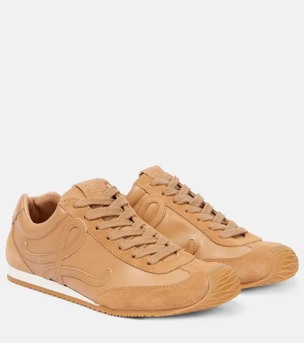 Loewe Ballet Runner 2.0 Leather Sneakers - Brown