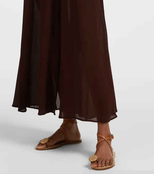 Poupette St Barth Collette Open-back Maxi Dress - Brown