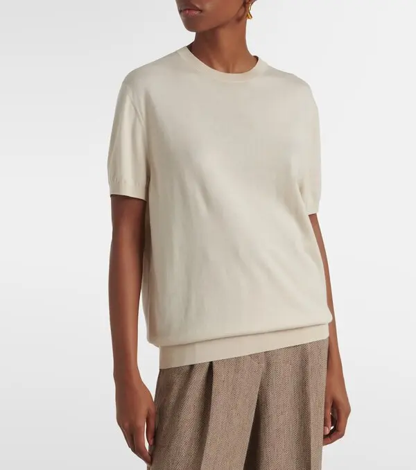 Loro Piana Ice Wish Knitted Cotton Top