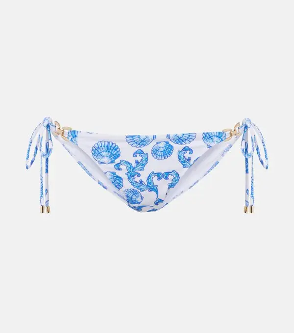 Melissa Odabash Bahamas Printed Bikini Bottom - White
