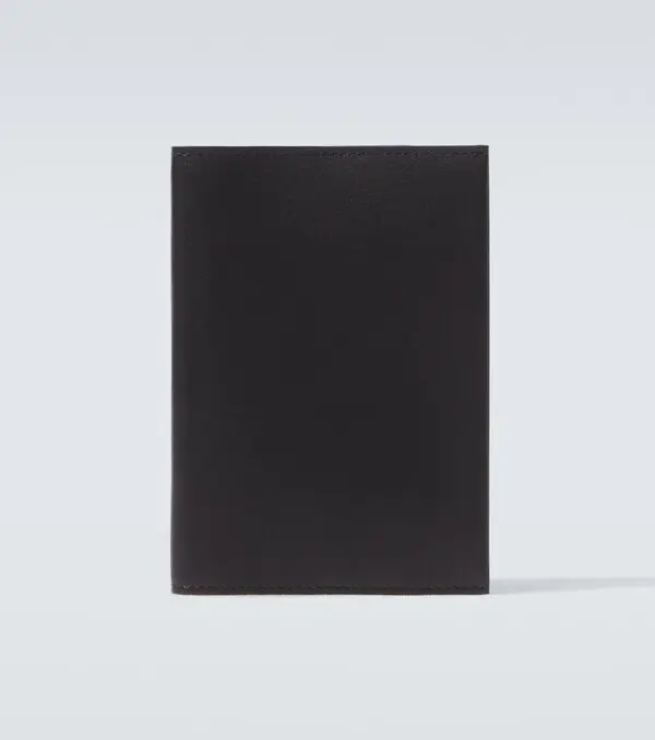 THE ROW Leather Passport Holder - Black