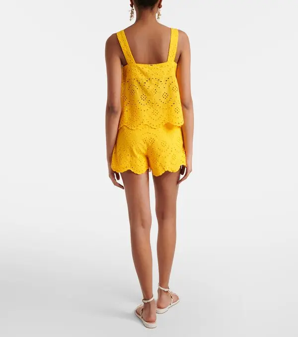 Poupette St Barth Noa Cotton Top - Yellow