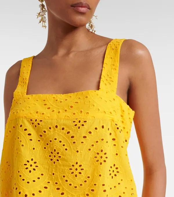 Poupette St Barth Noa Cotton Top - Yellow