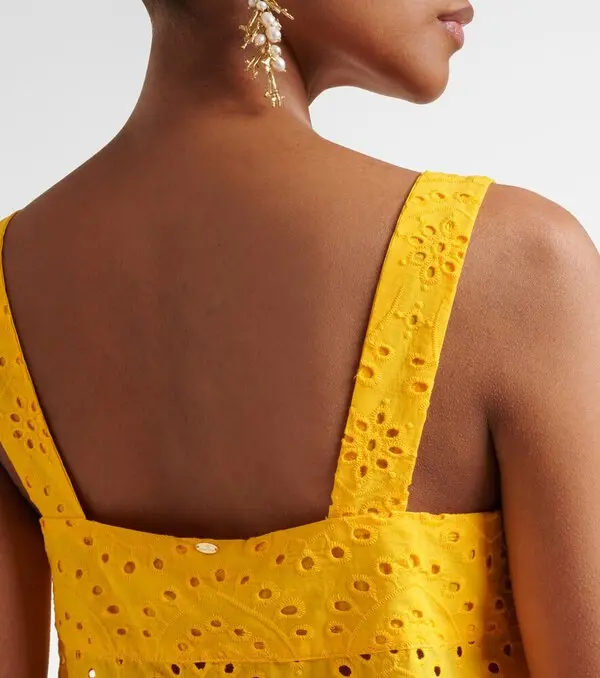Poupette St Barth Noa Cotton Top - Yellow