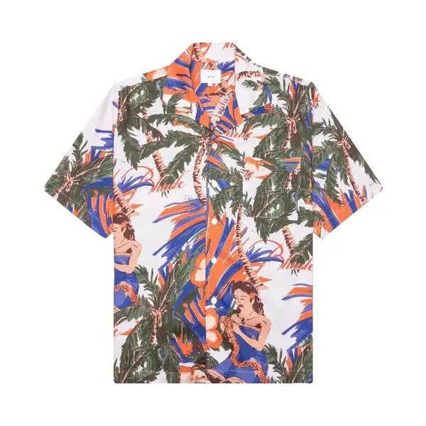 Rhude Le Fleur Linen Shirt - Multicolor