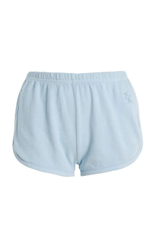 Eterne Cotton Terry Track Short - Blue
