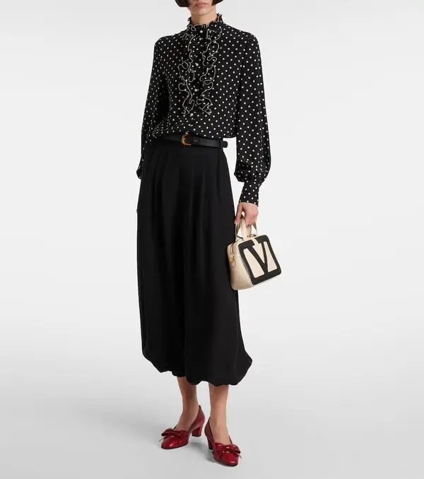 Valentino Garavani Bowow 45 Leather Pumps