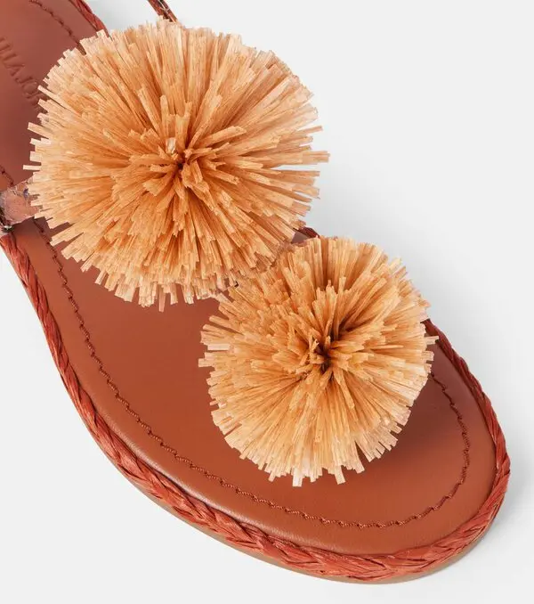 Ulla Johnson Ingrid Leather-trimmed Espadrilles