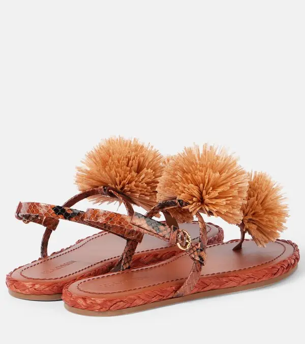 Ulla Johnson Ingrid Leather-trimmed Espadrilles