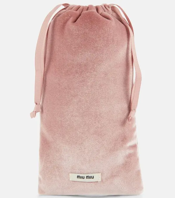 Miu Miu Logo Rectangular Sunglasses