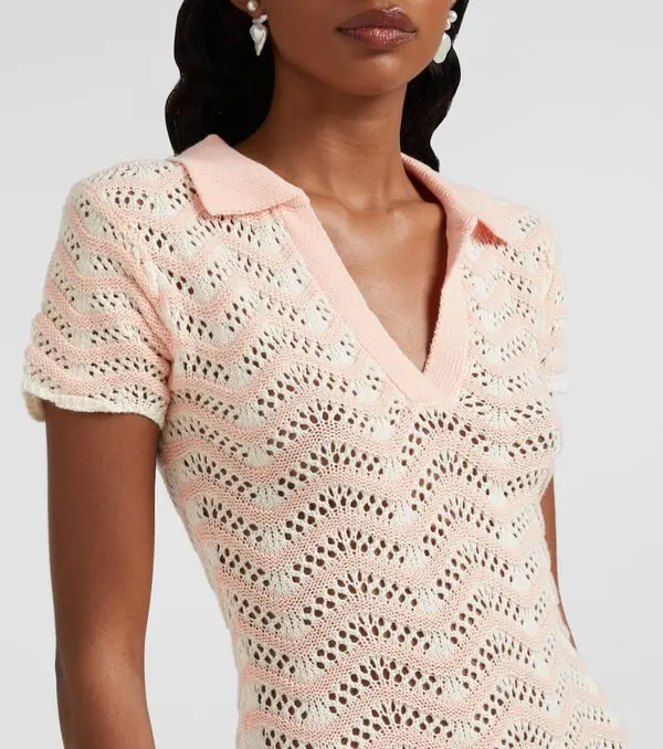 BANANHOT Coco Striped Cotton-blend Minidress