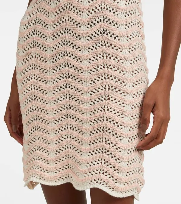 BANANHOT Coco Striped Cotton-blend Minidress
