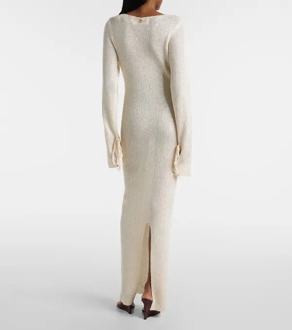BANANHOT Kyle Sequined Knitted Maxi Dress