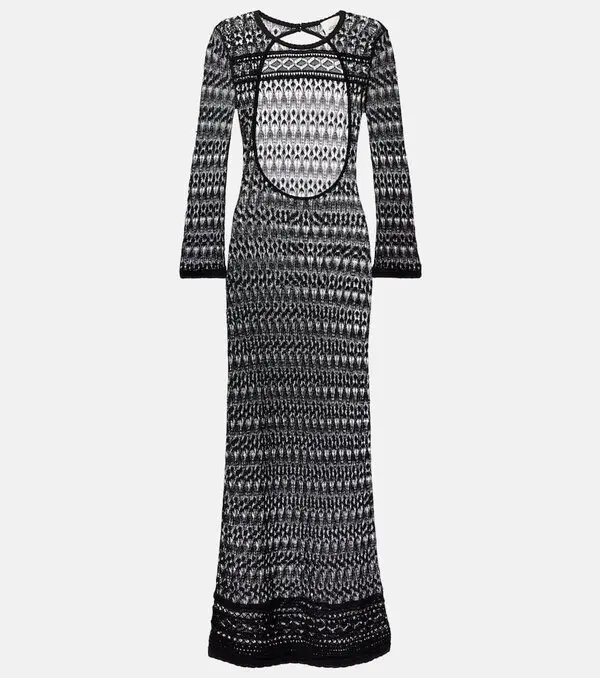 Isabel Marant Étoile Paloma Crochet Cotton-blend Maxi Dress - Black
