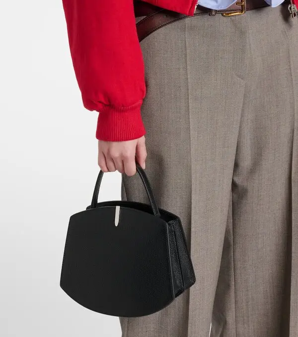 Savette Florence 20 Leather Tote Bag - Black
