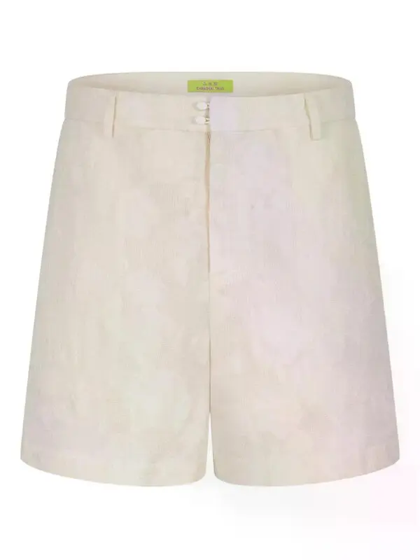 Shanghai Tang Patterned Jacquard Shorts