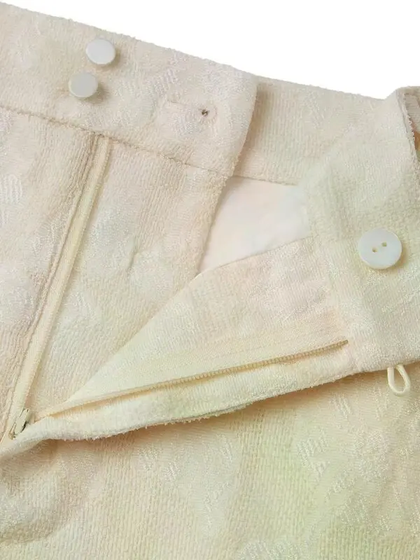 Shanghai Tang Patterned Jacquard Shorts