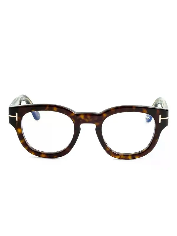 TOM FORD Square-frame Glasses - Brown