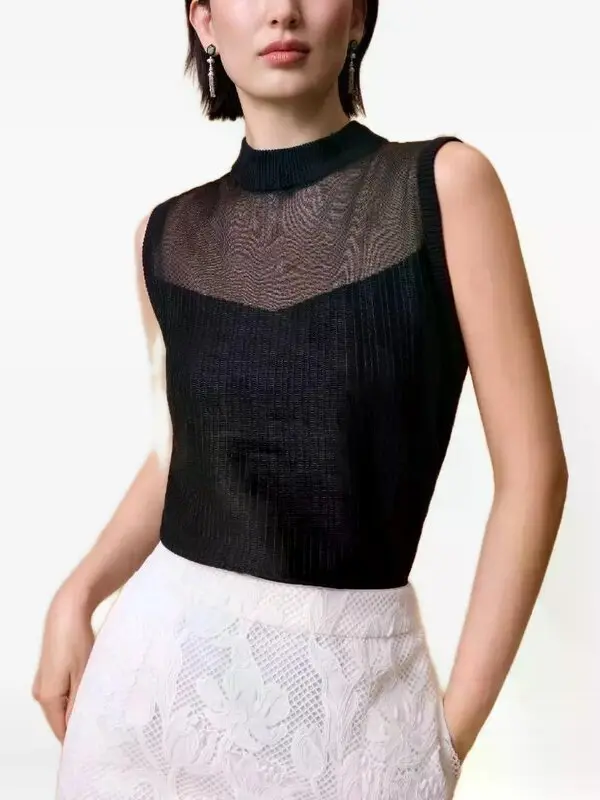 Shanghai Tang Mesh Tank Top