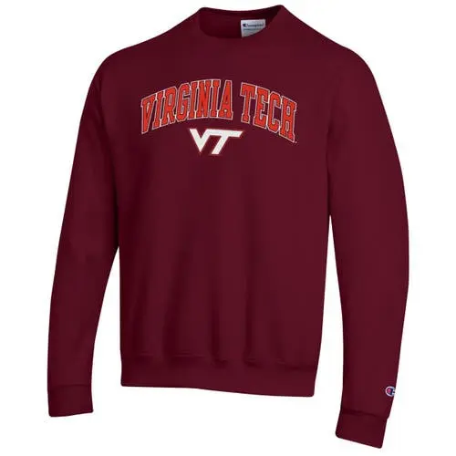 Champion Virginia Tech Hokies Arch Over Logo Pullover Sweatshirt