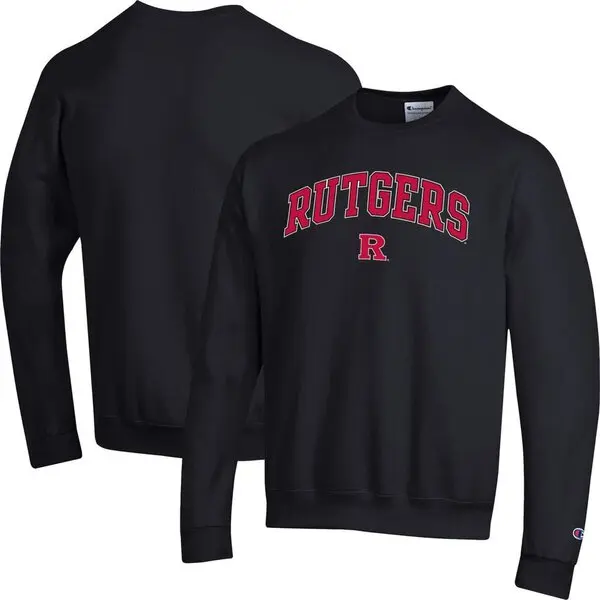 Champion Rutgers Scarlet Knights Arch Over Logo Pullover Sweatshirt