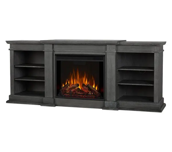 REAL FLAME Fresno 72' Electric Fireplace Tv Sta Nd - One-color