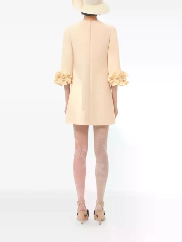 Valentino Garavani Crepe Couture Mini Dress - Neutrals