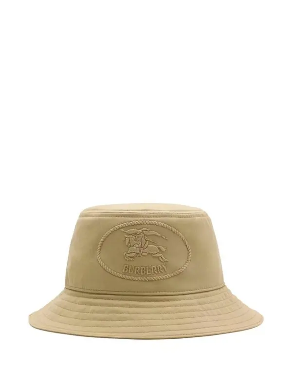 Burberry Equestrian Knight Bucket Hat - Neutrals