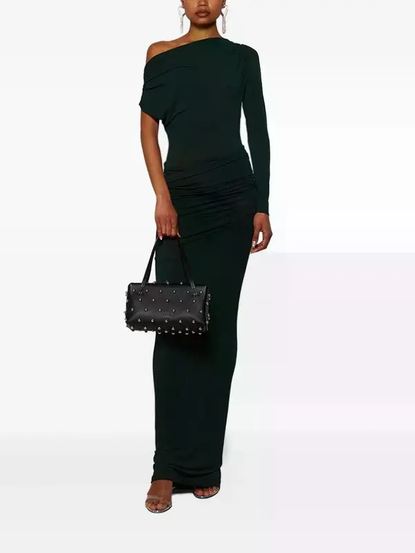dark green alex perry dress Strapless Sweetheart Dress in Satin Crepe main image 1