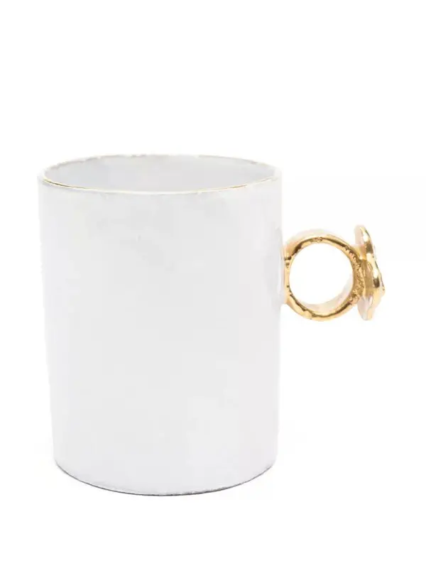 ASTIER DE VILLATTE X Serena Carone Bee Ring Mug - White