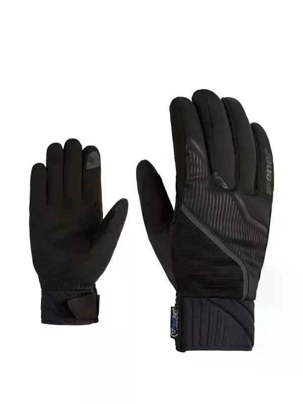 ZIENER Logo-print Gloves - Black