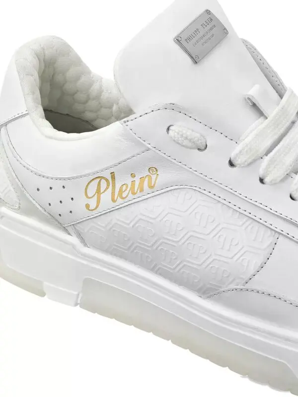 Philipp Plein Leather Sneakers - White