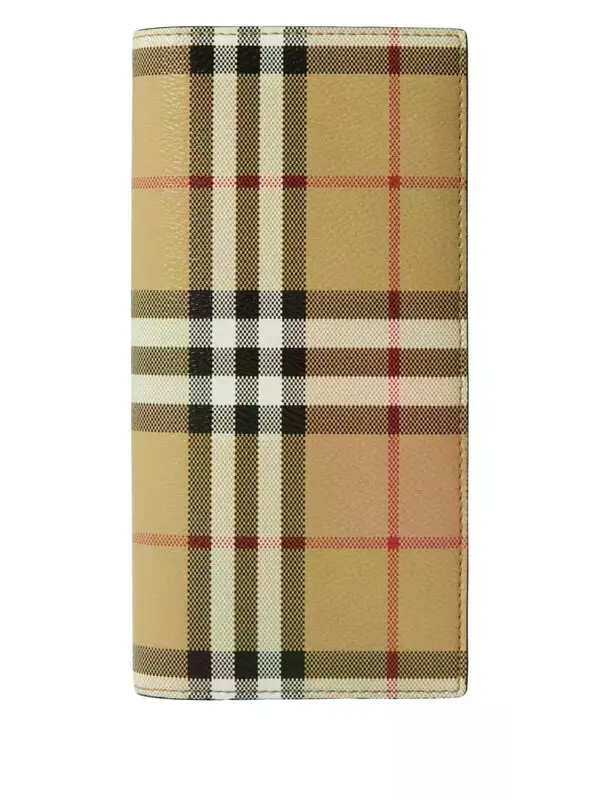 Burberry Check Continental Wallet - Neutrals