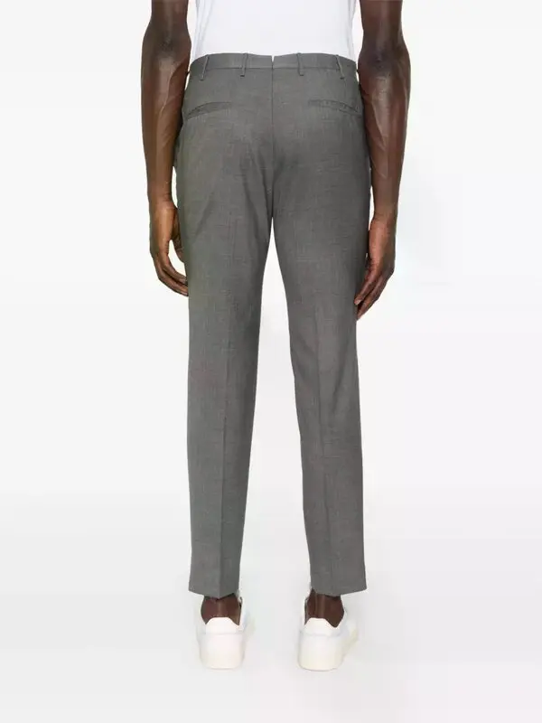 Incotex Mélange-effect Trousers - Grey