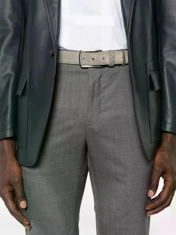 Incotex Mélange-effect Trousers - Grey