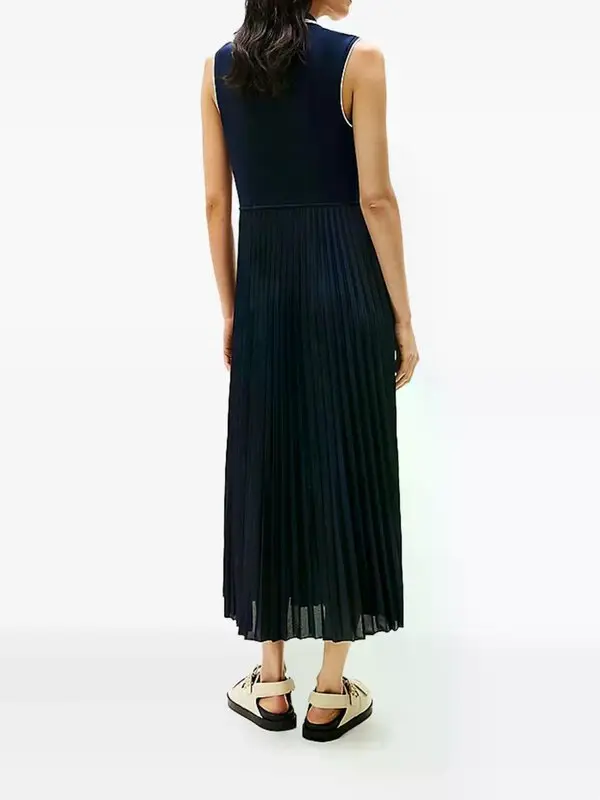 Tommy Hilfiger Pleated Midi Dress In Blue - 22% Off | Editorialist