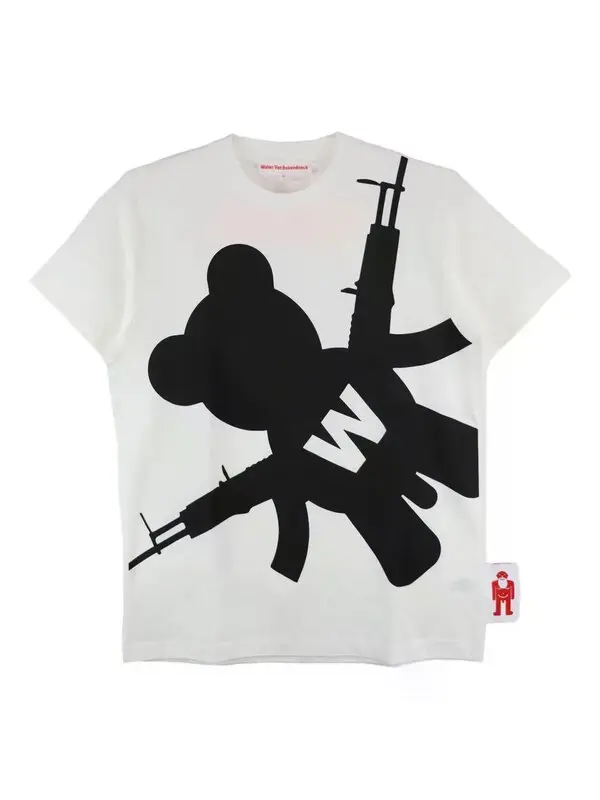 WALTER VAN BEIRENDONCK Shadow Teddy T-shirt - White