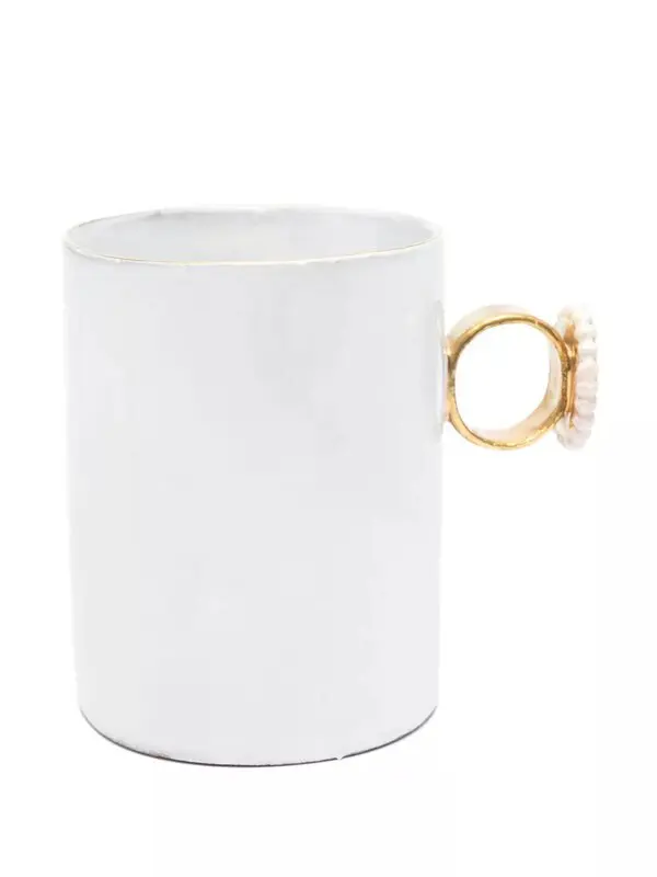 ASTIER DE VILLATTE X Serena Carone Fayum Portrait Of Mug - White
