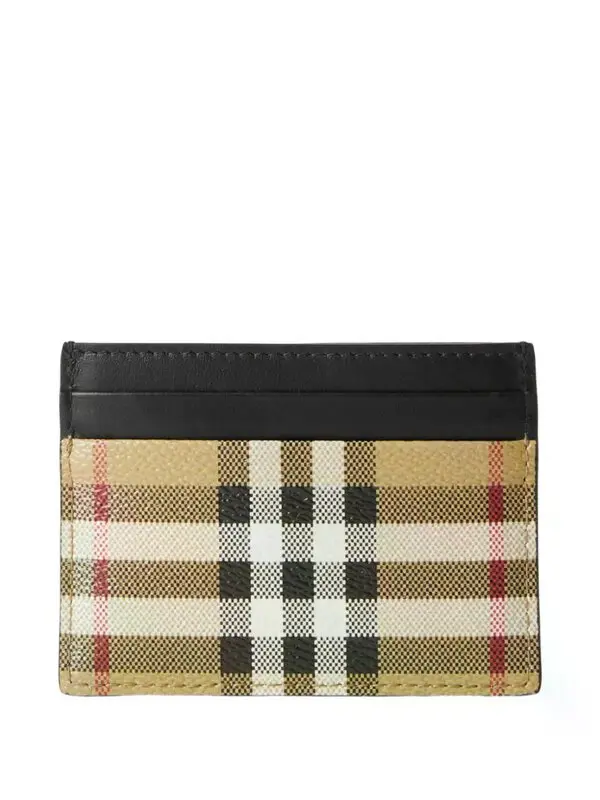 Burberry Check Cardholder - Neutrals