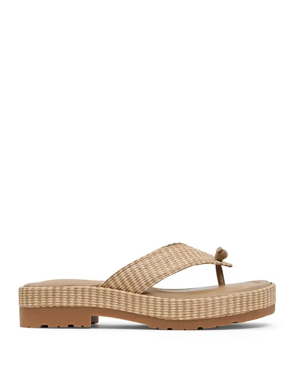 DONALD PLINER Thong Sandals - Tobacco