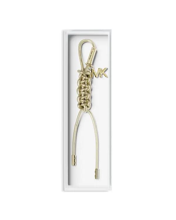 Michael Kors Braided Bag Charm - Pale Gold